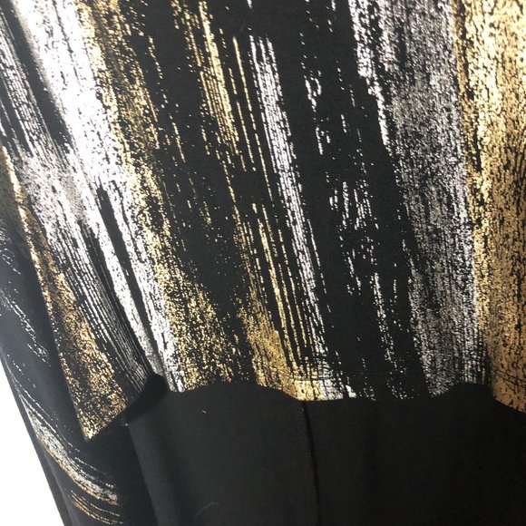 Mossimo Supply Co. | Tops | Mossimo Xl Blacksilvergold Sleeveless Tunic ...